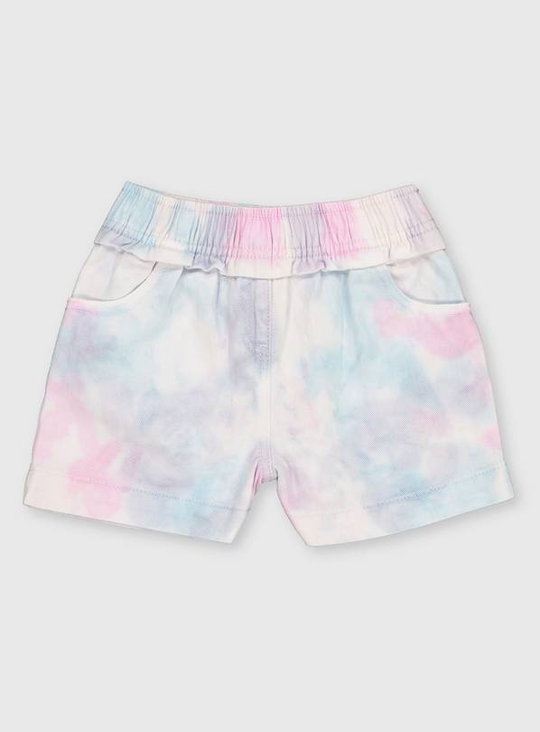 Buy Pastel Tie Dye Denim Shorts 3 4 Years Skirts And Shorts Argos